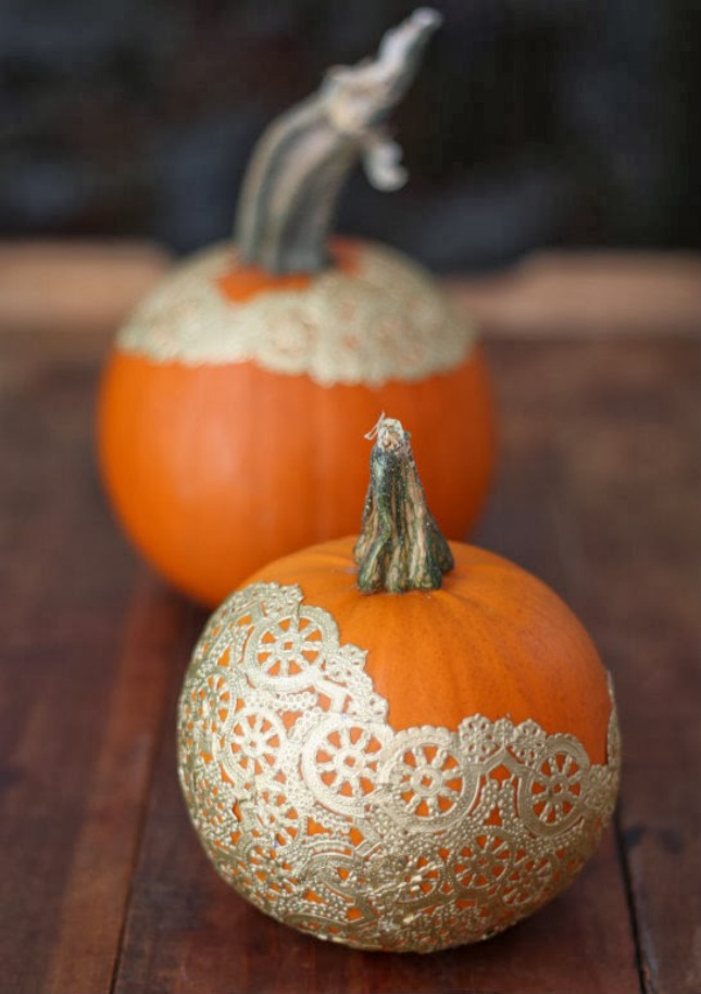 Gold-Doily-Pumpkins - Organised Life and Mind