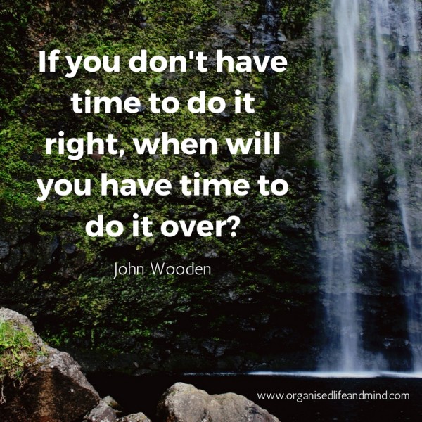 If you don't have time - Organised Life and Mind
